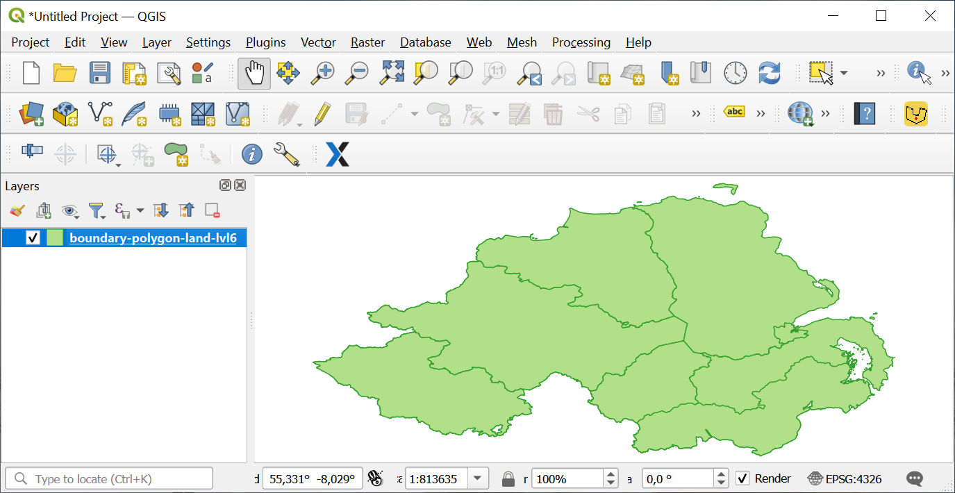 How to get municipal boundaries for a target region