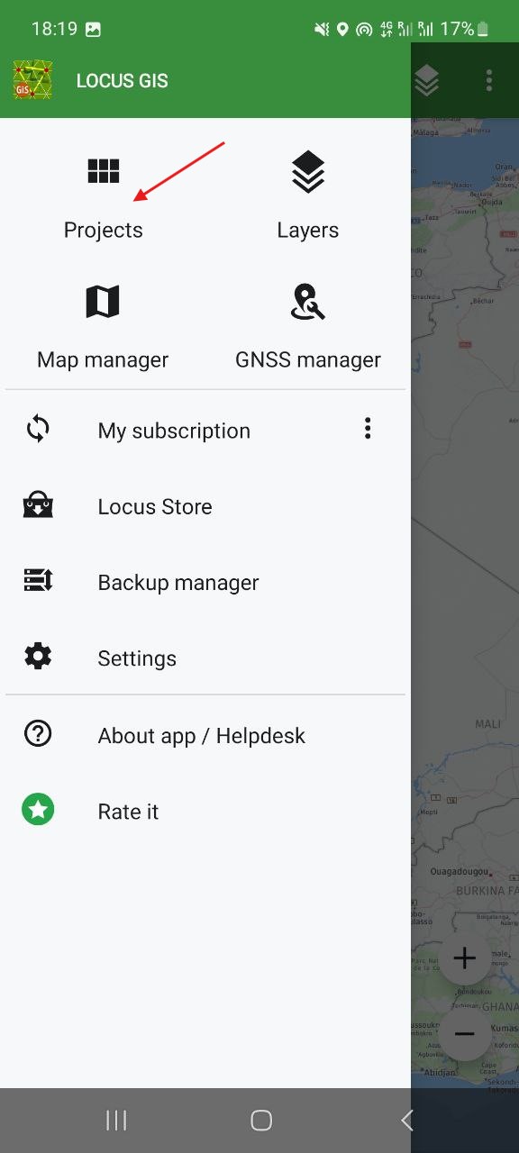 How to upload data to Locus GIS mobile app