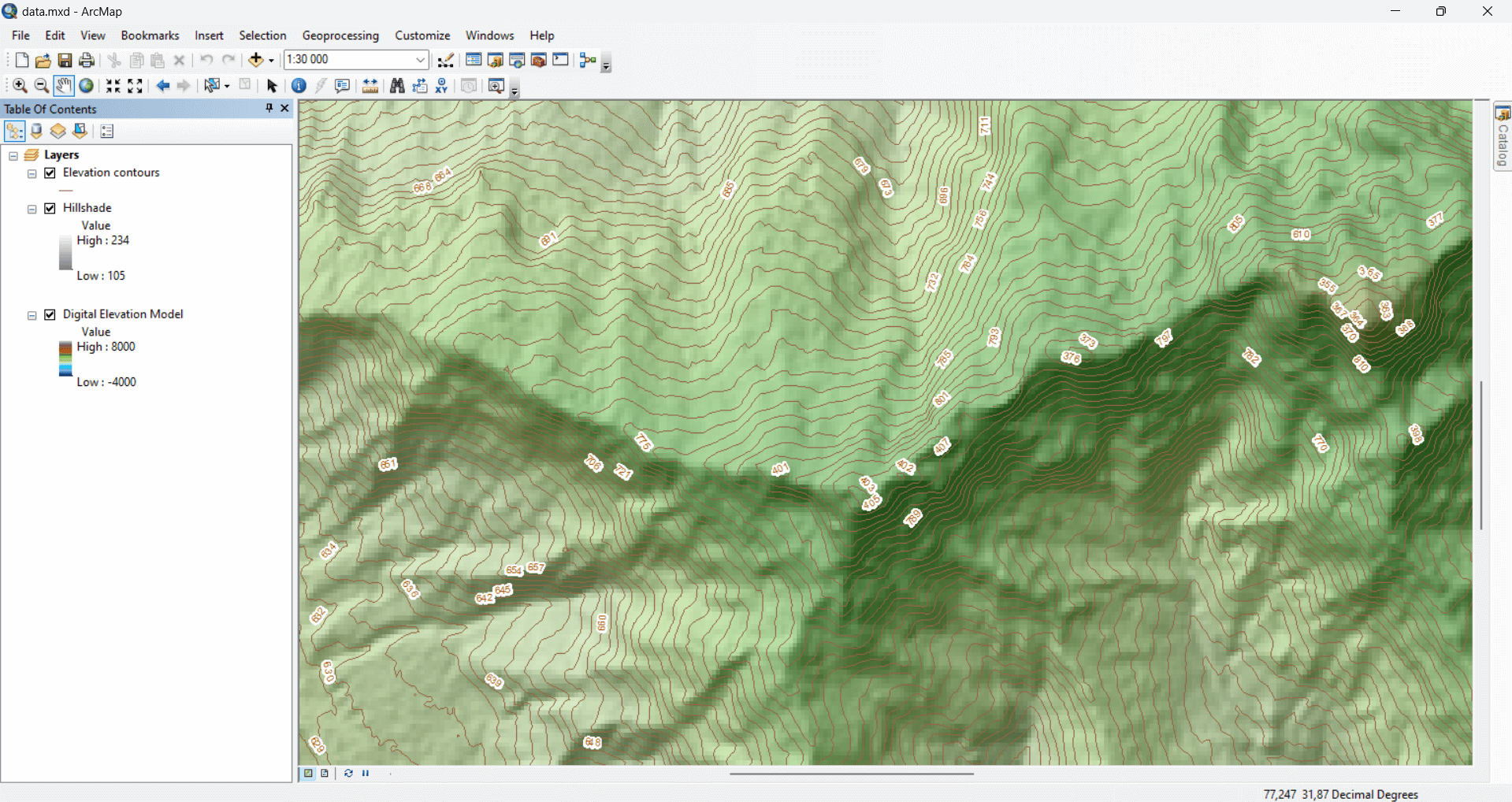 Custom area: elevation — download elevation (topography) map
